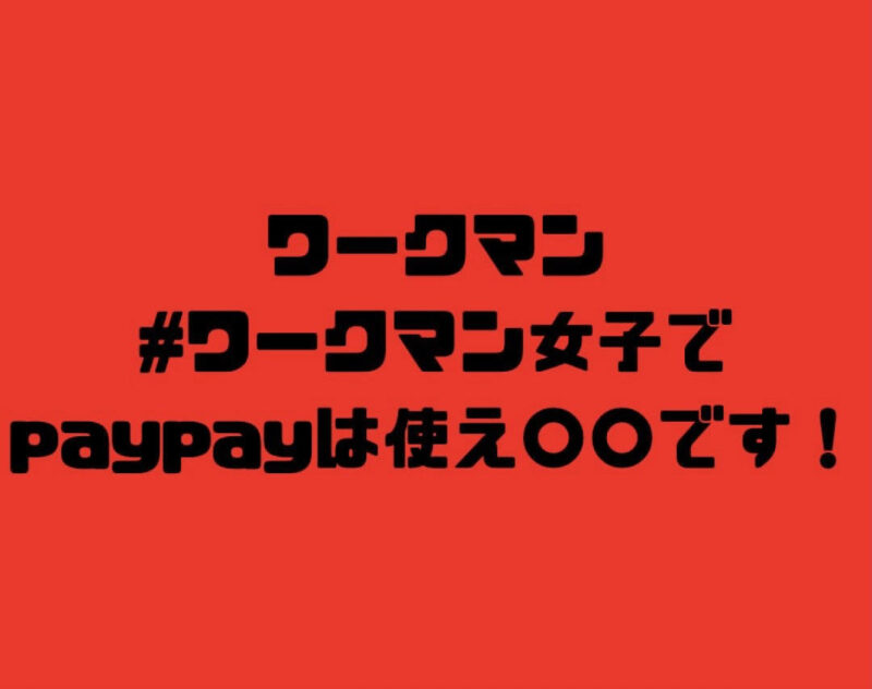 ワークマンや#ワークマン女子でペイペイは使えるのか確認してみた！ | ちあにーつのキャンプブログ